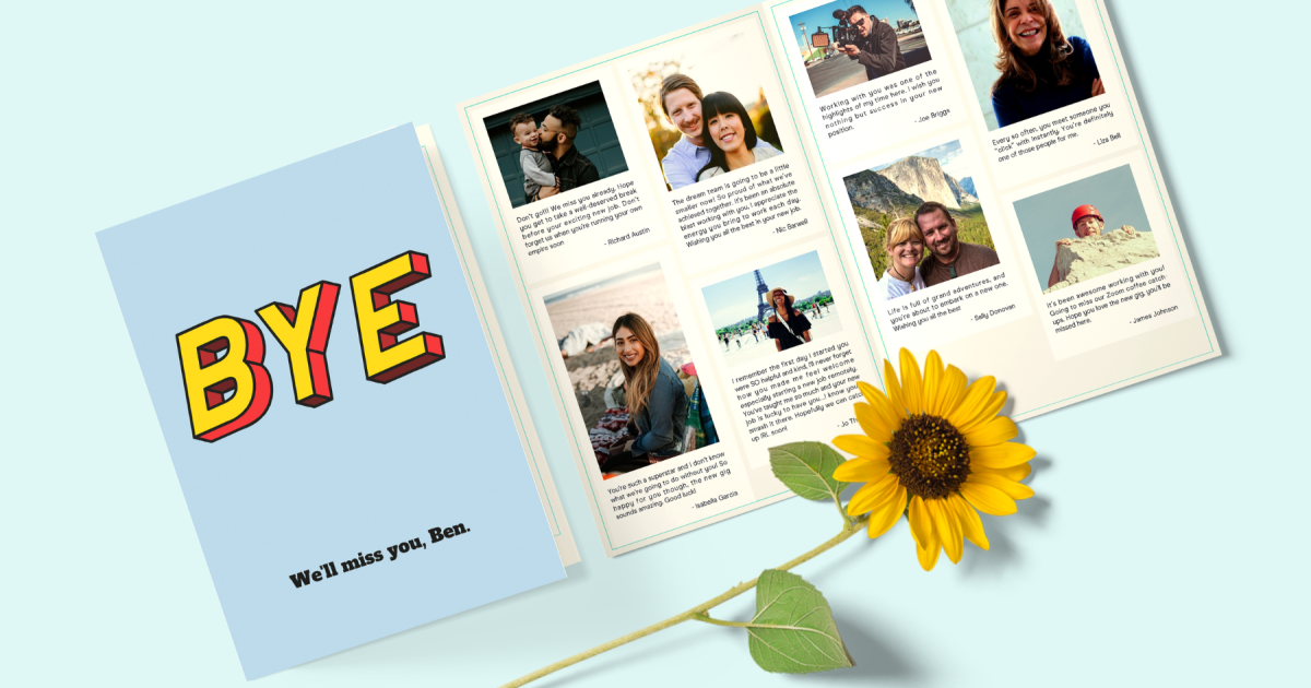 Online Farewell Cards - From The Team | GroupTogether